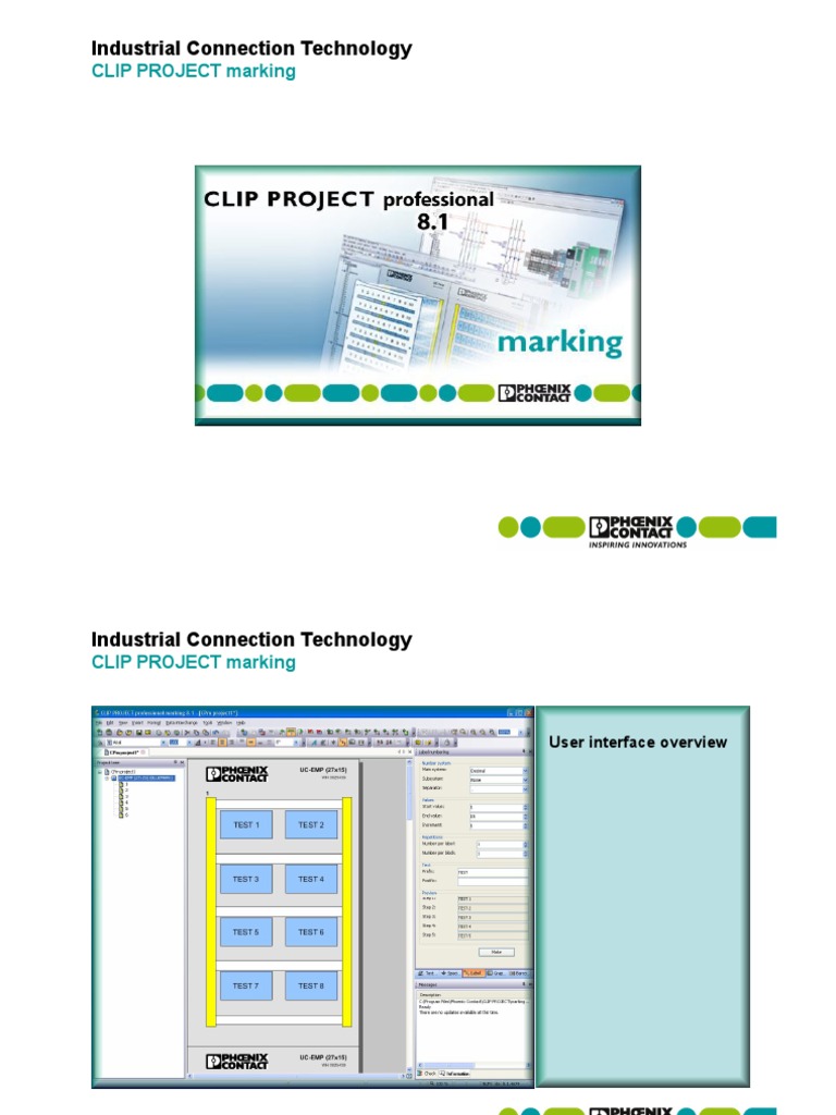 Industrial Connection Technology: CLIP PROJECT Marking | PDF | User ...