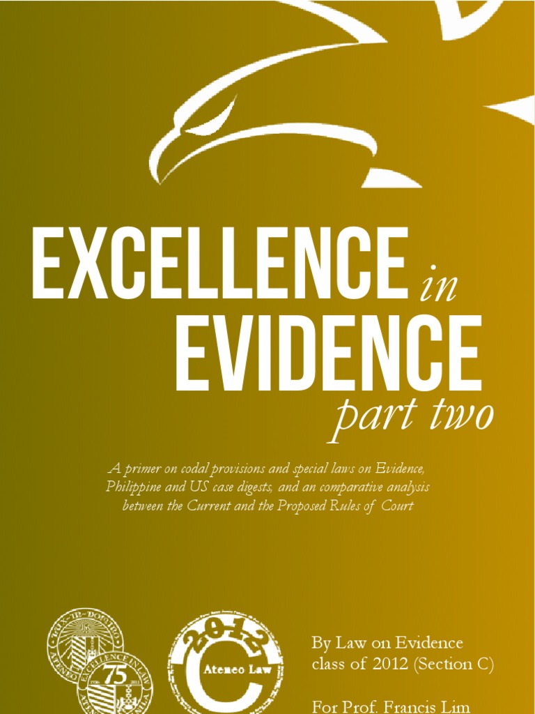 Evidence Law: Codal Provisions & Cases | PDF | Hearsay | Hearsay In ...