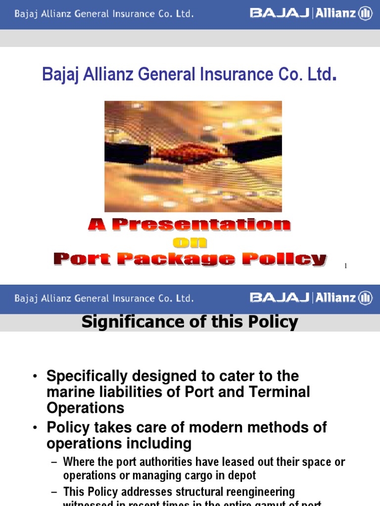 Bajaj Allianz General Insurance Co. LTD | PDF | Cargo | Port
