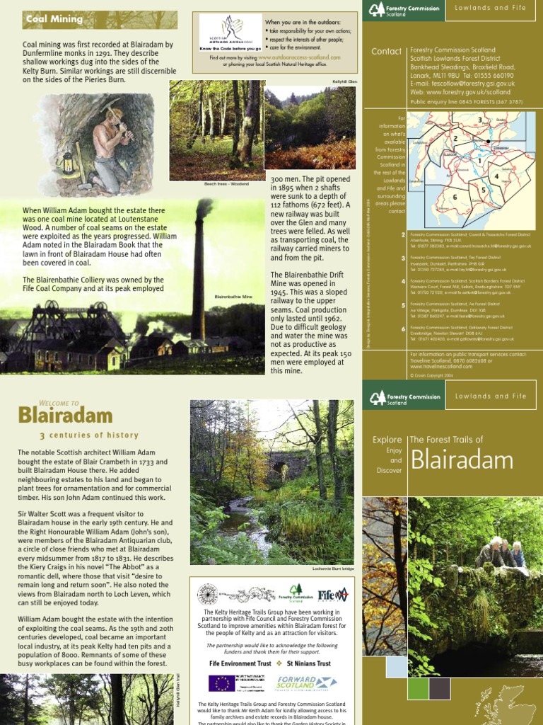 Blairadam Forest Walks | PDF | Scotland | Coal Mining