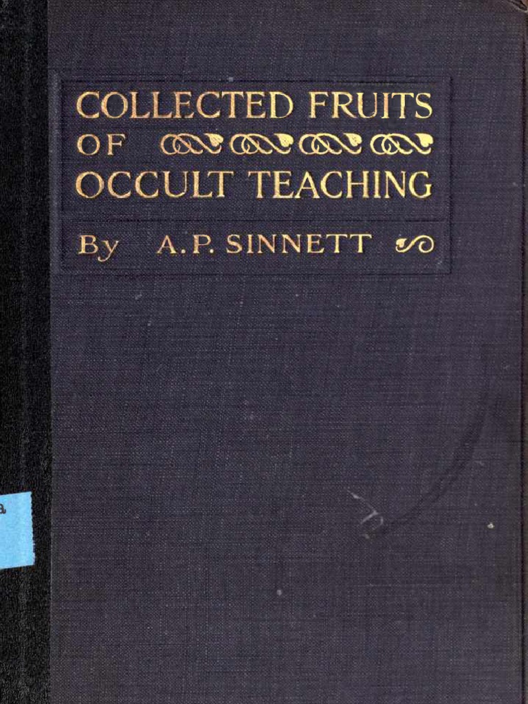 Collected Fruits of Occult Teaching 1920 | PDF | Plane (Esotericism ...