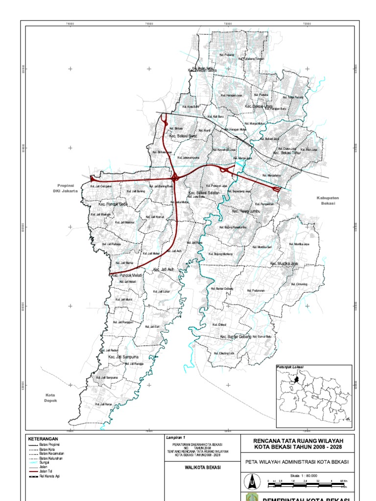 Administrative Boundaries of Bekasi City | PDF