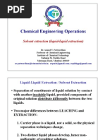 Liquid-Liquid Extraction Principles | PDF | Distillation | Solution