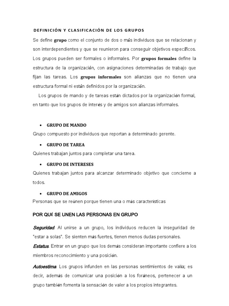 Conducta de Grupos | PDF | Toma de decisiones | Comportamiento