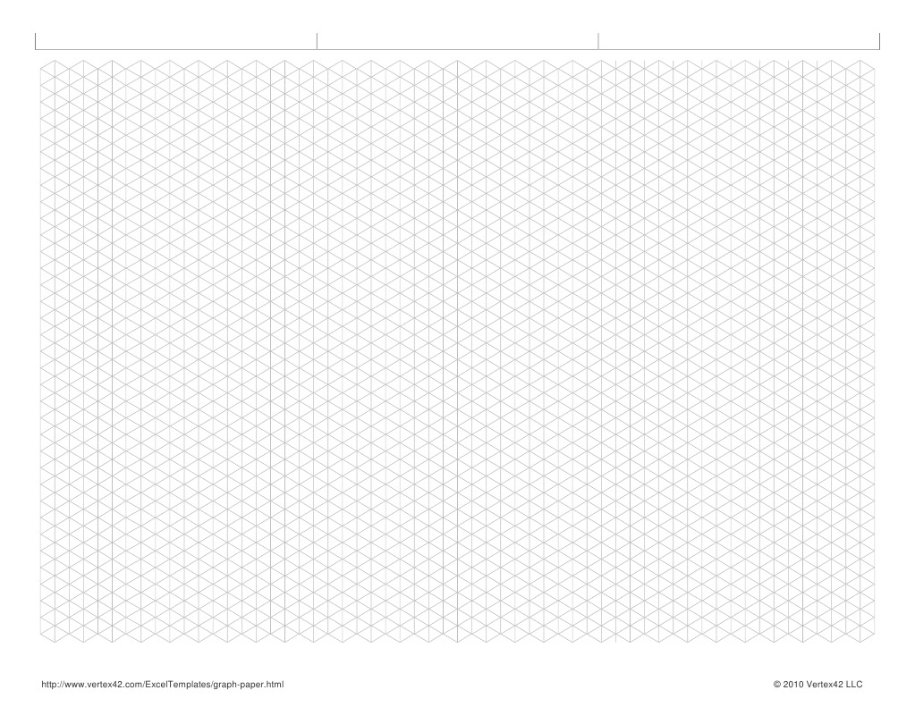 Isometric Graph Paper Landscape | PDF