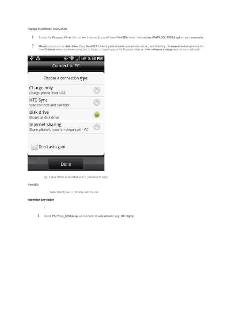 Papago X5 Installation Guide | PDF