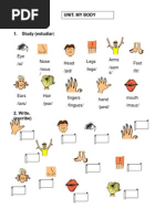 Body Parts Learning Activities | PDF