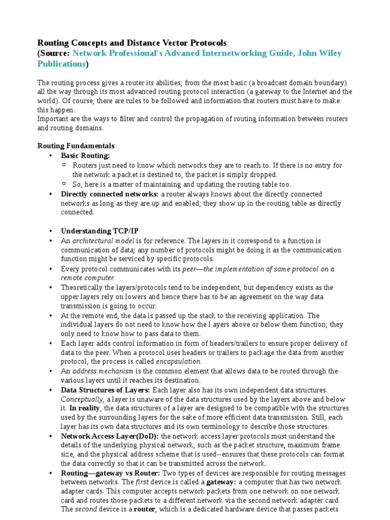 Tcp Ip And Static Routing Pdf Router Computing Computer Network 5608