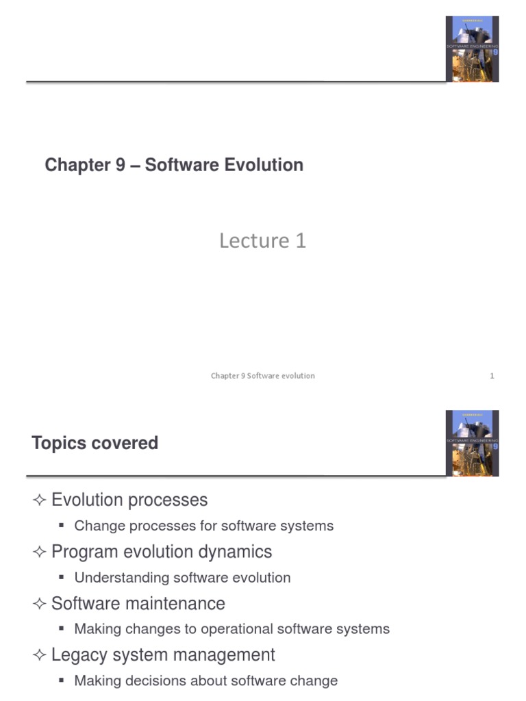 1 Chapter 9 Software Evolution | PDF | Method (Computer Programming) | Agile Software Development