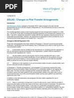 Revised Guidance on Pilot Transfer Arrangements | PDF