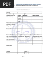 ASEP MEMBERSHIP APPLICATION FORM - Ver.05 | PDF | Licensure