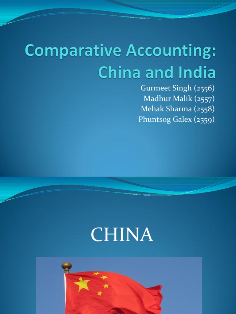 Comparative Accounting - China & India | PDF | Historical Cost ...