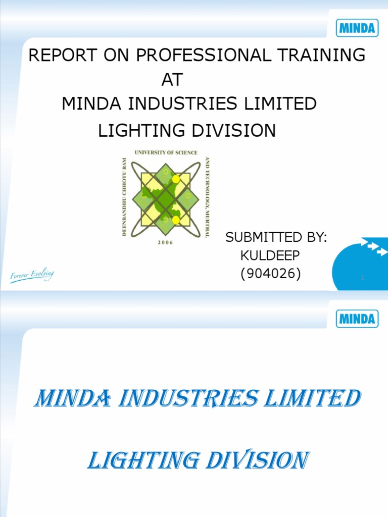 Minda Industries Lighting Division Overview | PDF | Welding | Construction
