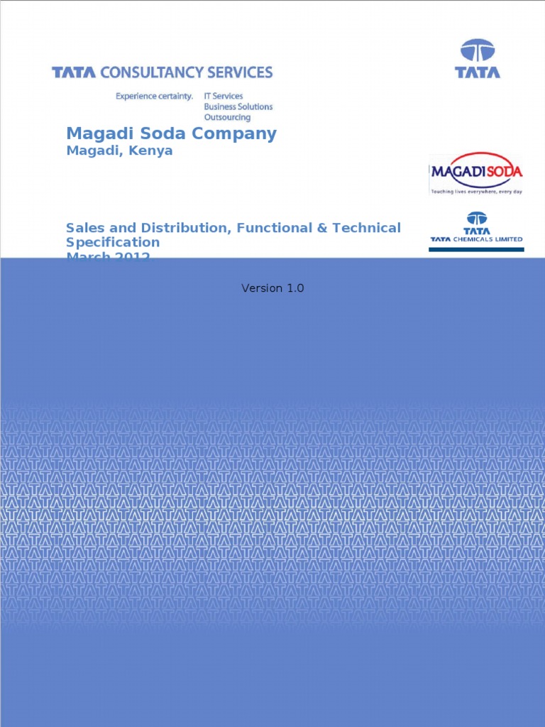 MSC SD Functional Spec Sales Order Report | PDF | Interface (Computing) | Specification ...