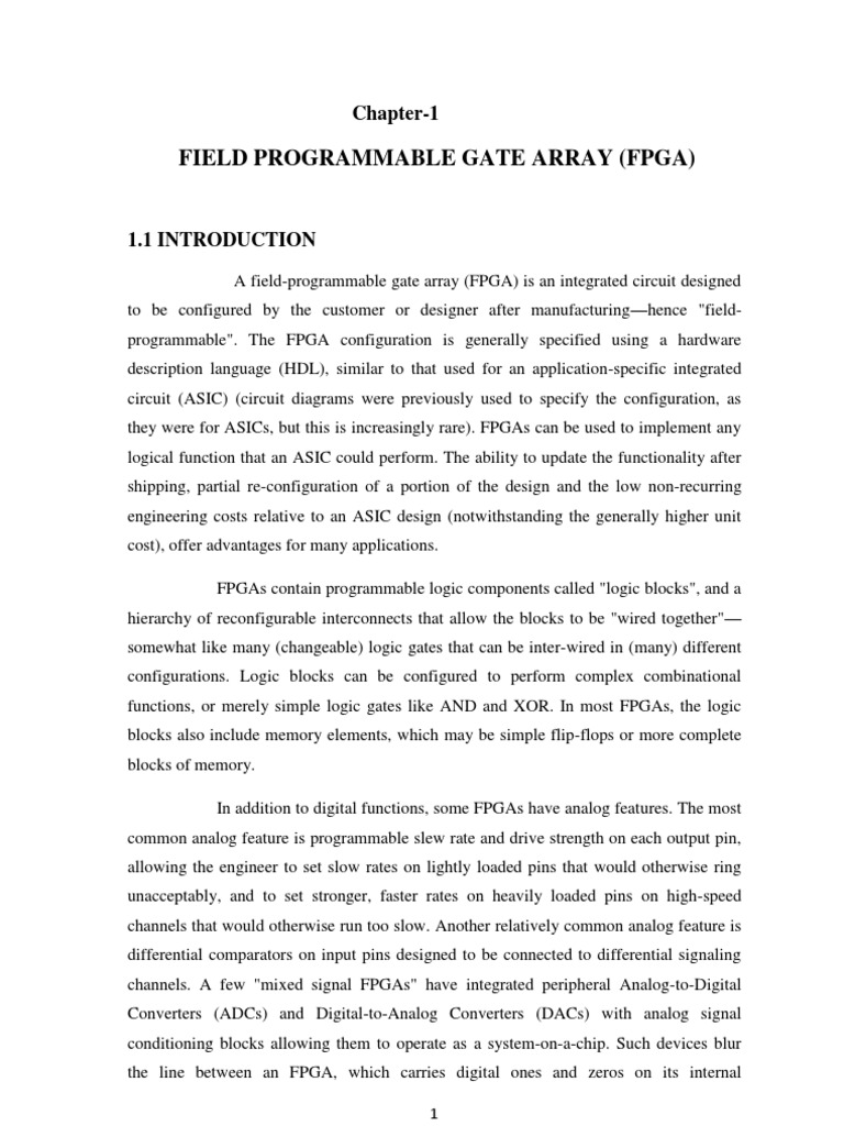 FPGA Implementation of LCD Display | PDF