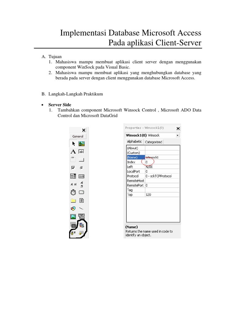 Implementasi Database Microsoft Access Pada Aplikasi Client-Server ...