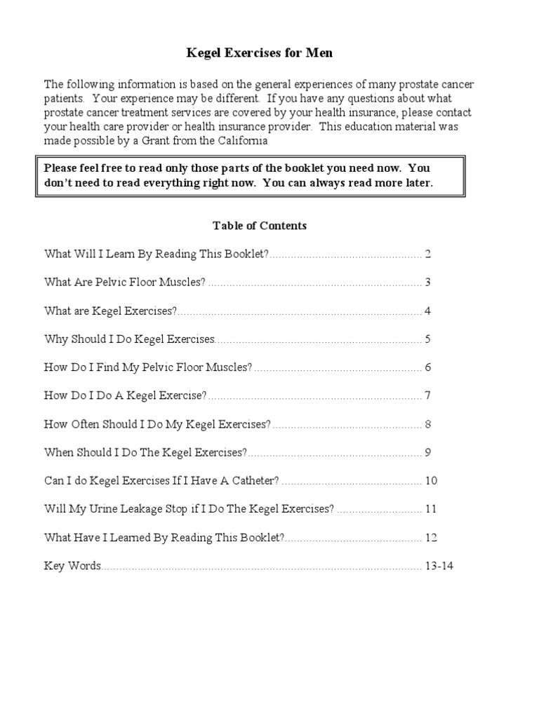 Kegel Exercises for Men | Urinary Incontinence | Urology