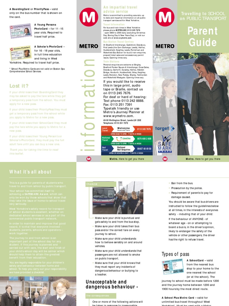 Information - Public Transport Parents | PDF | Industries | Land Transport