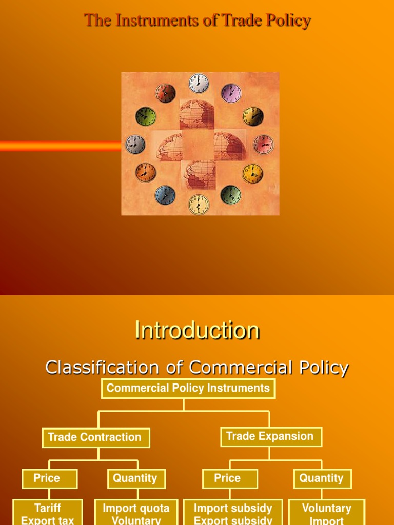 The Instruments of Trade Policy | PDF | Tariff | Exports