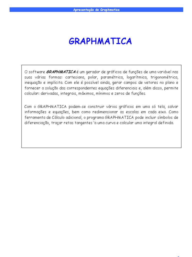 Graphmatica Manual | PDF