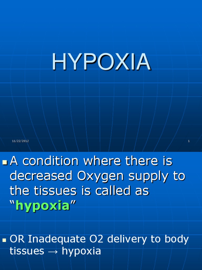 Hypoxia | PDF | Hypoxia (Medical) | Lung
