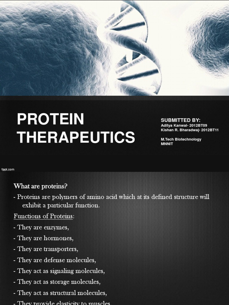 Protein Therapeutics | PDF | Proteins | Biochemistry