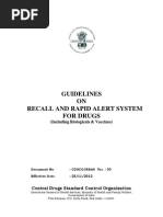 Product Recall - SFDA Guideline | PDF | Risk | Hazards