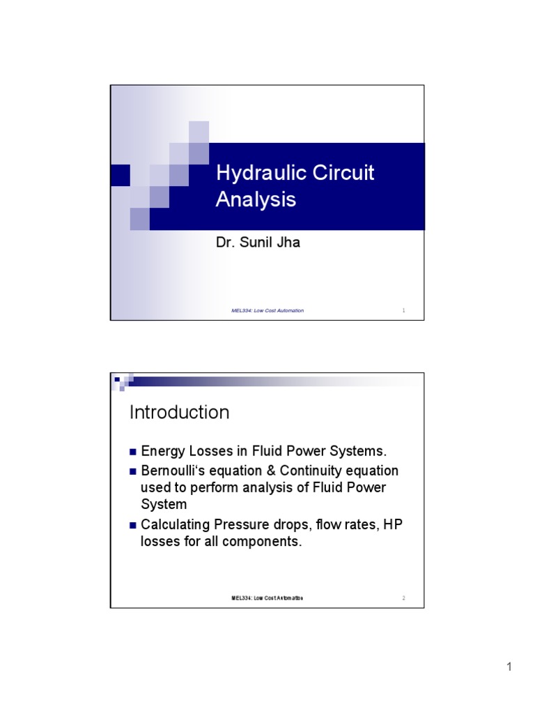 Hydraulic System Analysis | PDF | Reynolds Number | Soft Matter