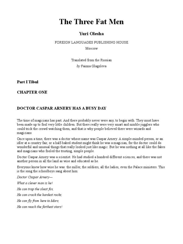 The Three Fat Men | PDF