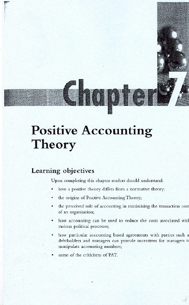 Positive Accounting Theory | PDF