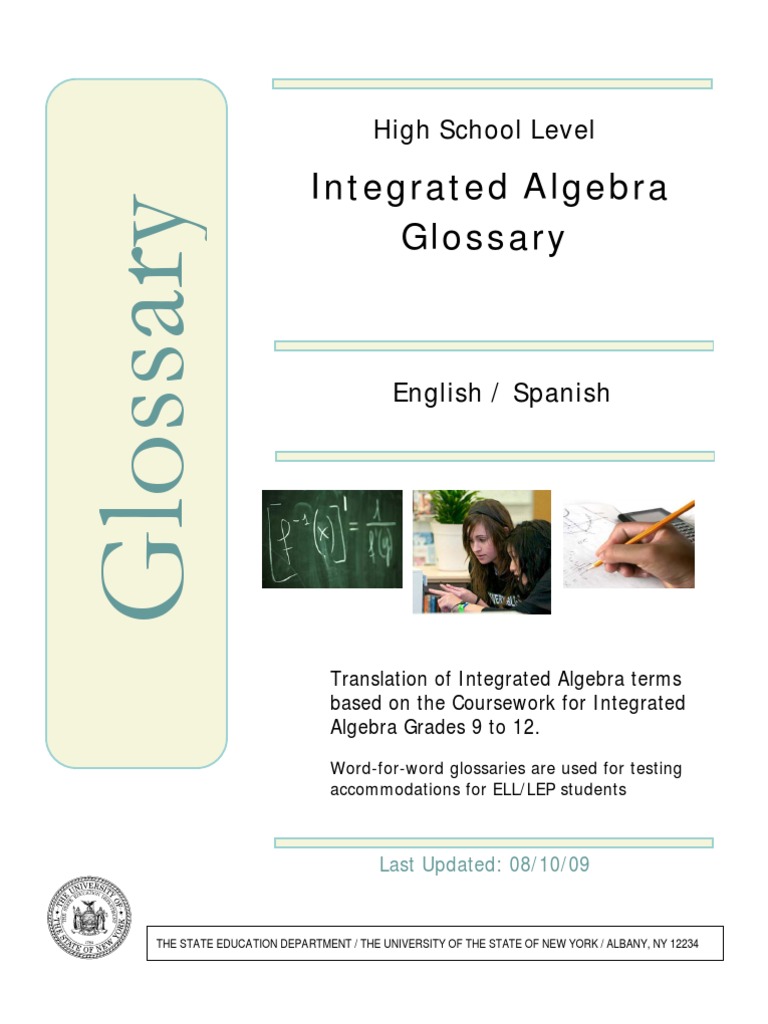 Algebra Bilingual Glossary Spanish-English | PDF | Fraction ...