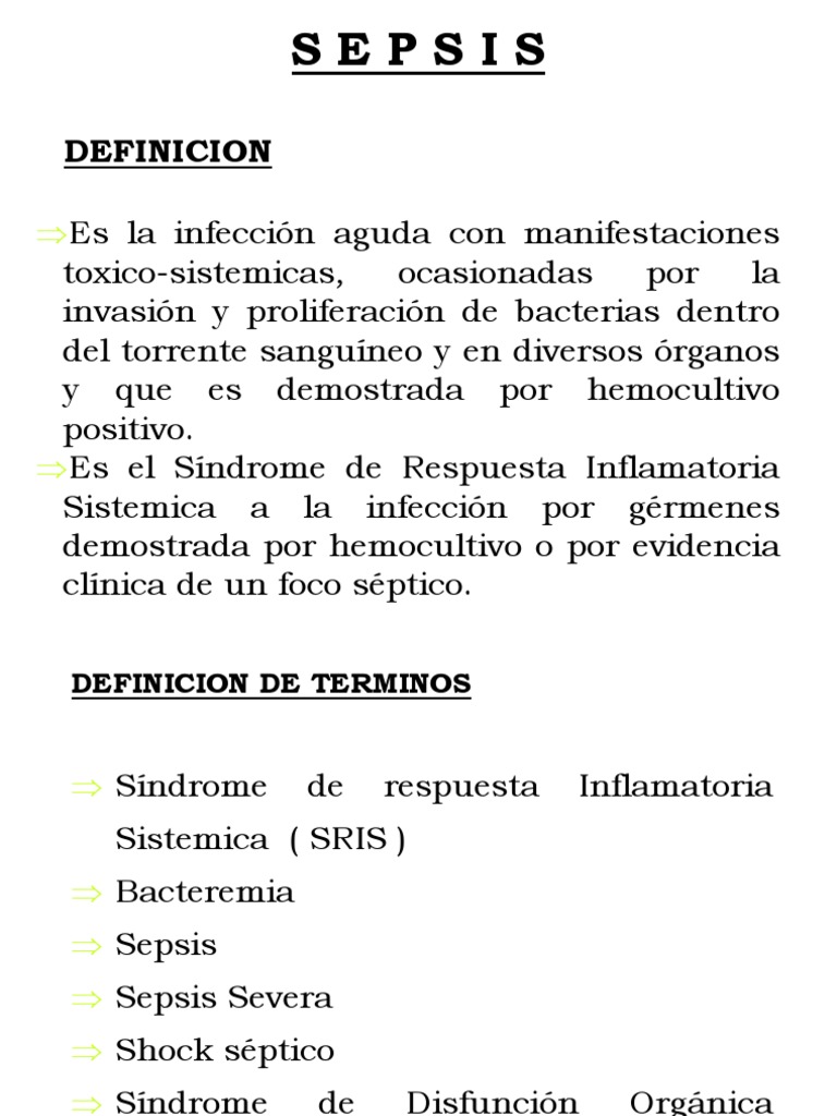 Definición y Manejo de la Sepsis | PDF | Septicemia | Citocina