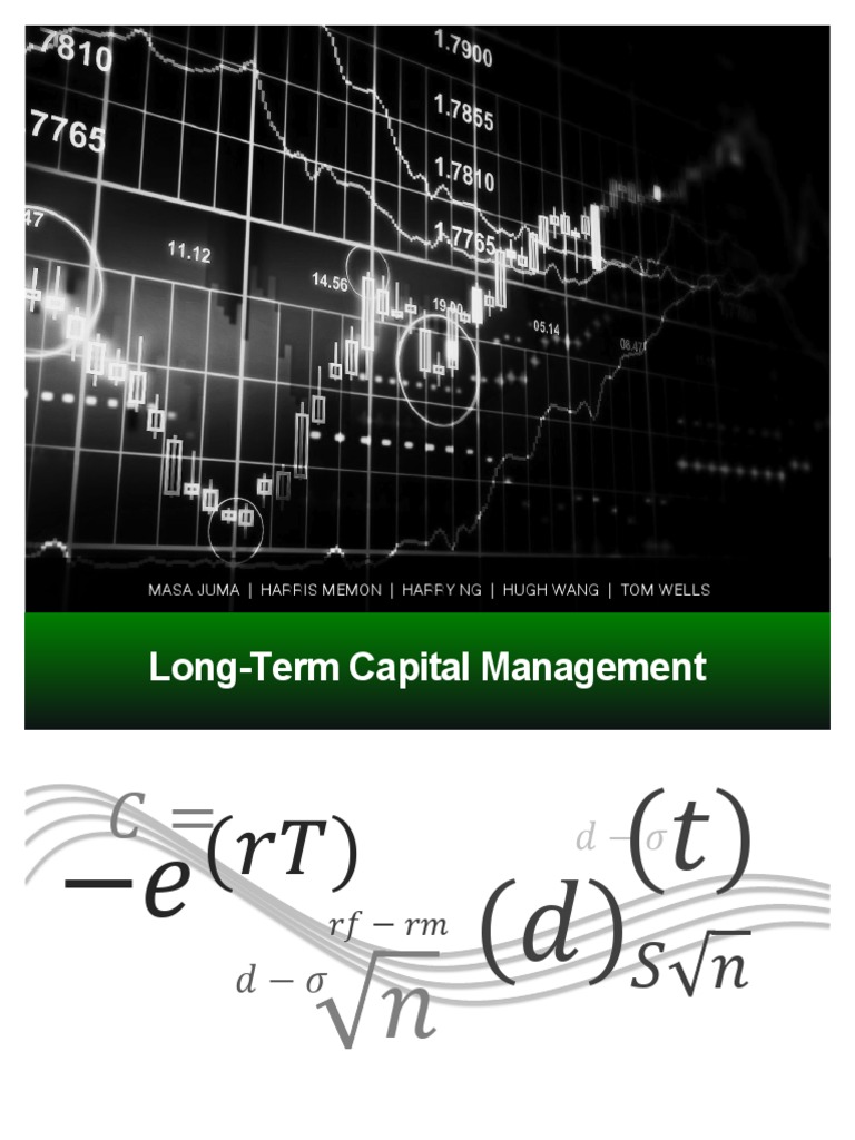 Long-Term Capital Management: Masa Juma - Harris Memon - Harry NG - Hugh Wang - Tom Wells ...