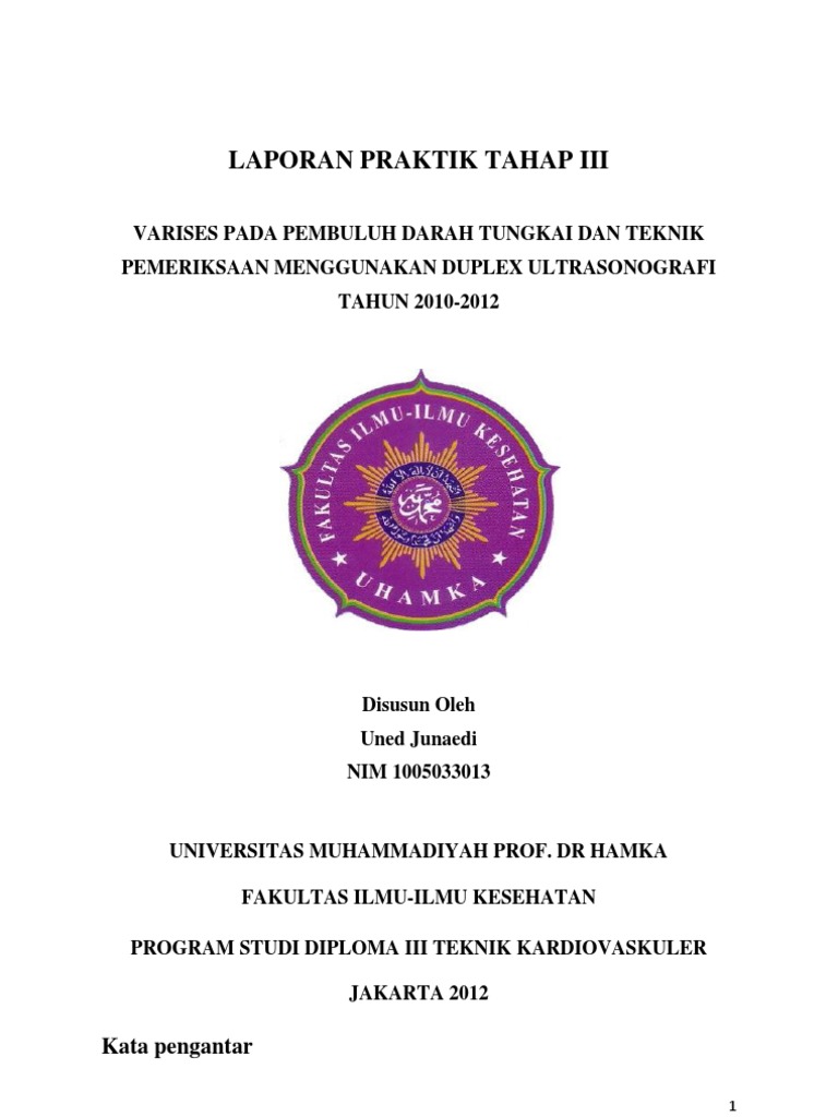 Keteknisian Kardiovaskuler Varises Tungkai | PDF