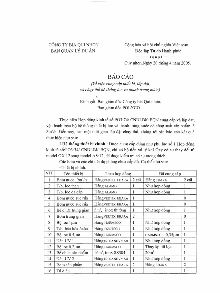 He Thong Nuoc Loc Truc Vit0001 | PDF