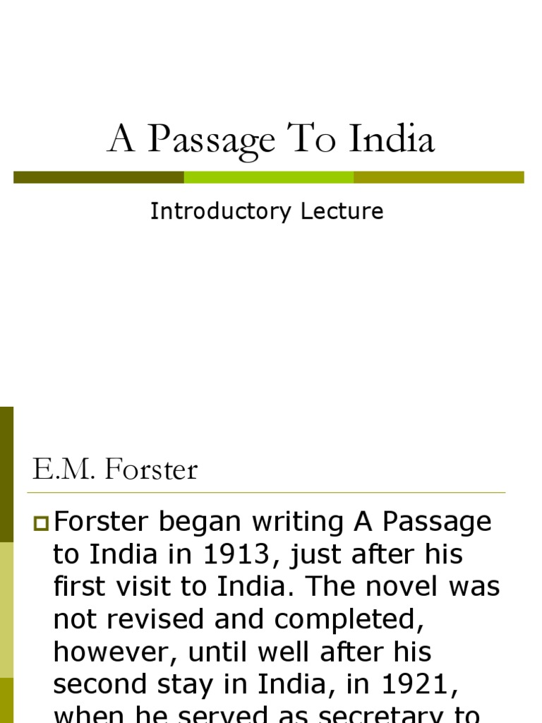Overview of A Passage to India | PDF