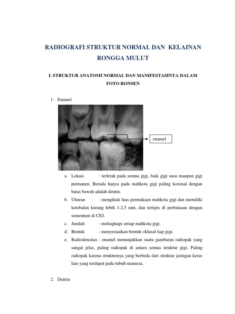 Struktur Normal Dan Kelainan Pada Foto Rontgen | PDF