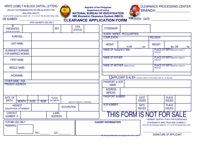 Revised NBI Clearance Application Form V1.7 (Blue)2