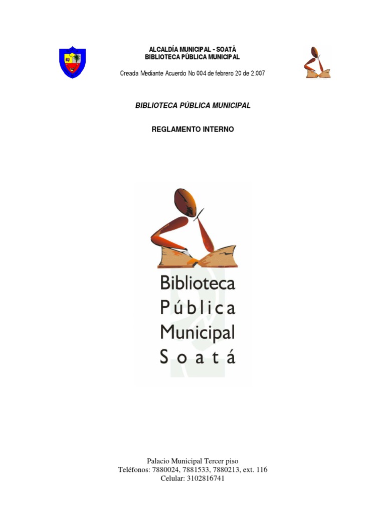 Reglamento Interno BPM Soata | PDF | Bibliotecas | Creatividad