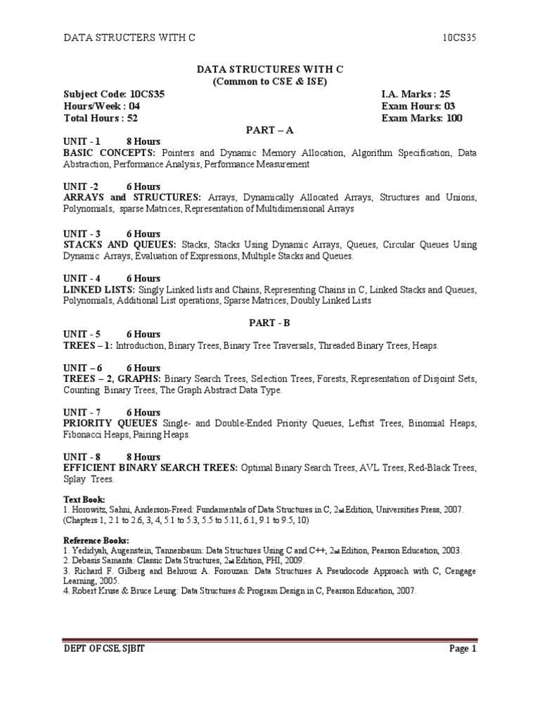 DSC Notes | PDF | Pointer (Computer Programming) | Array Data Type