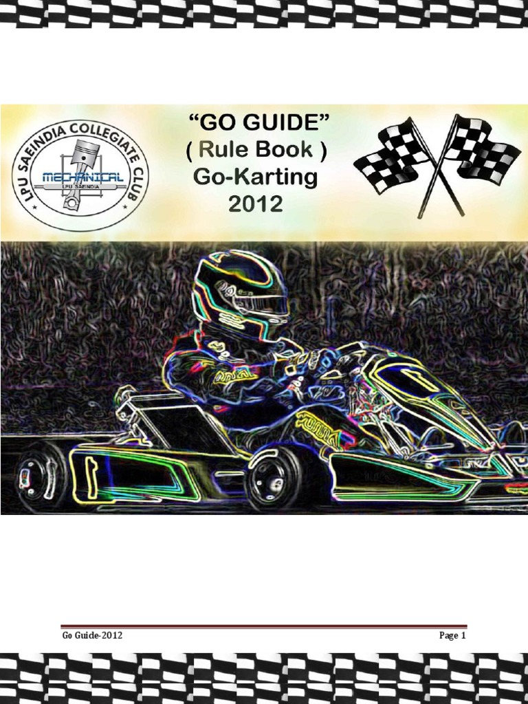 106106338 Rule Book Go Kart Lpu Sae Lscc | Steering | Fuel Economy In ...