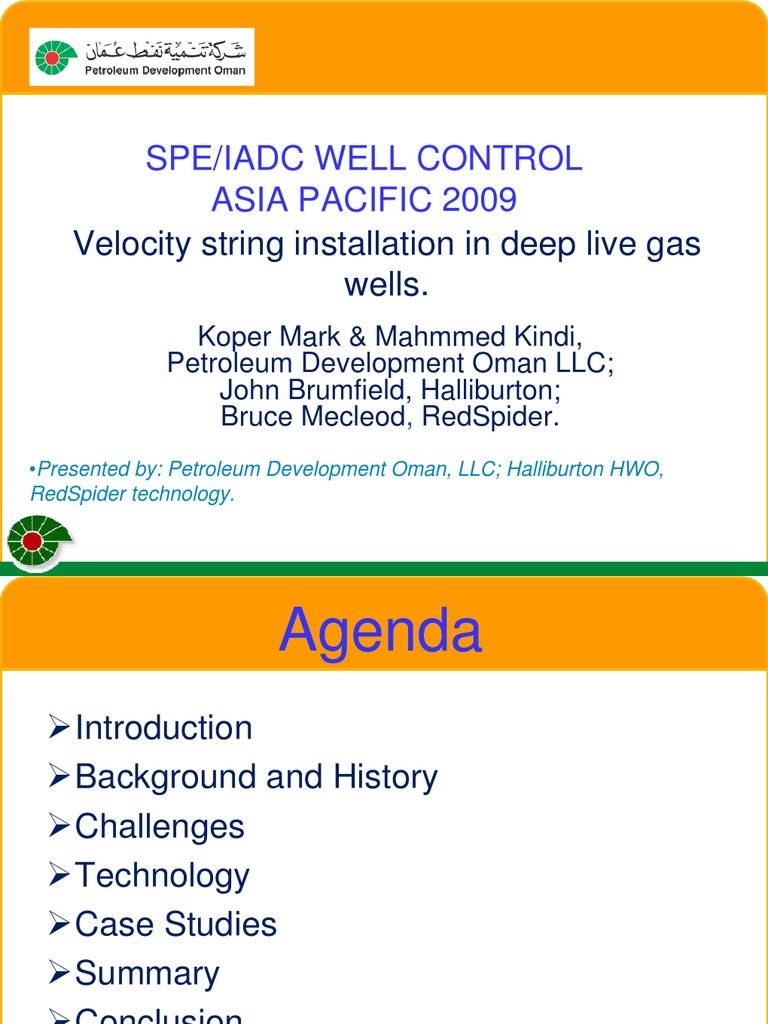 Velocity String Installation in Deep Live Gas Wells3 | PDF | Oil Well ...