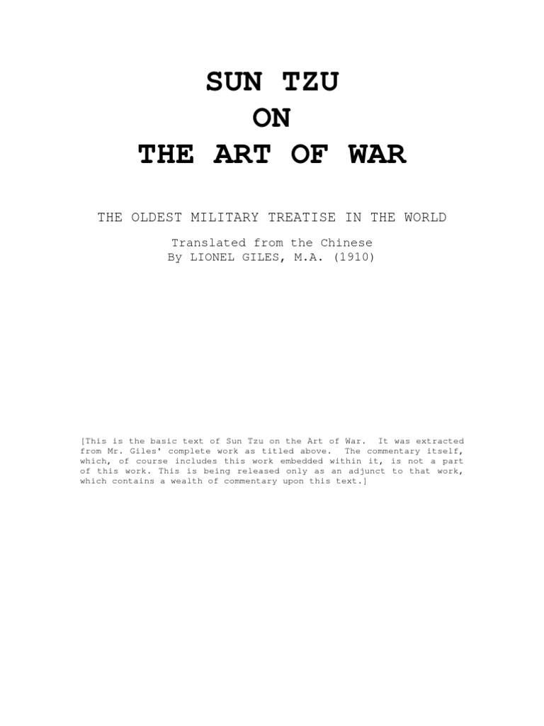 Art of War | PDF | The Art Of War | Siege
