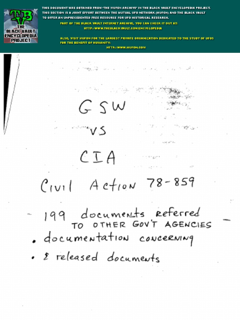 Ufo Cia | PDF | Freedom Of Information Act (United States) | Central ...