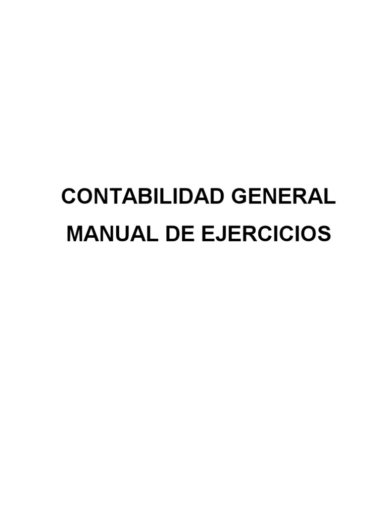 Ejercicios Contab I | PDF | Derecho | Hogar, jardinería y bricolaje