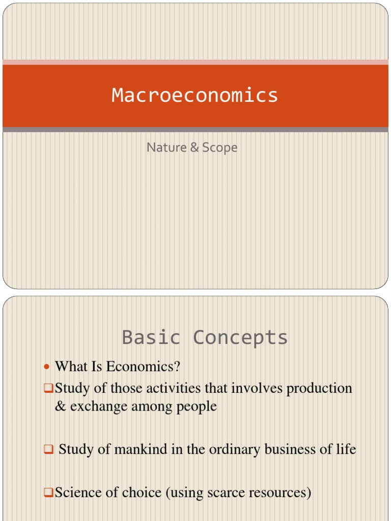 Macroeconomics Basic Concepts | PDF | Measures Of National Income And ...