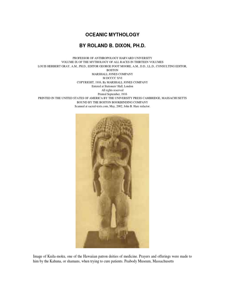 Oceanic Mythology | Oceania | Polynesia