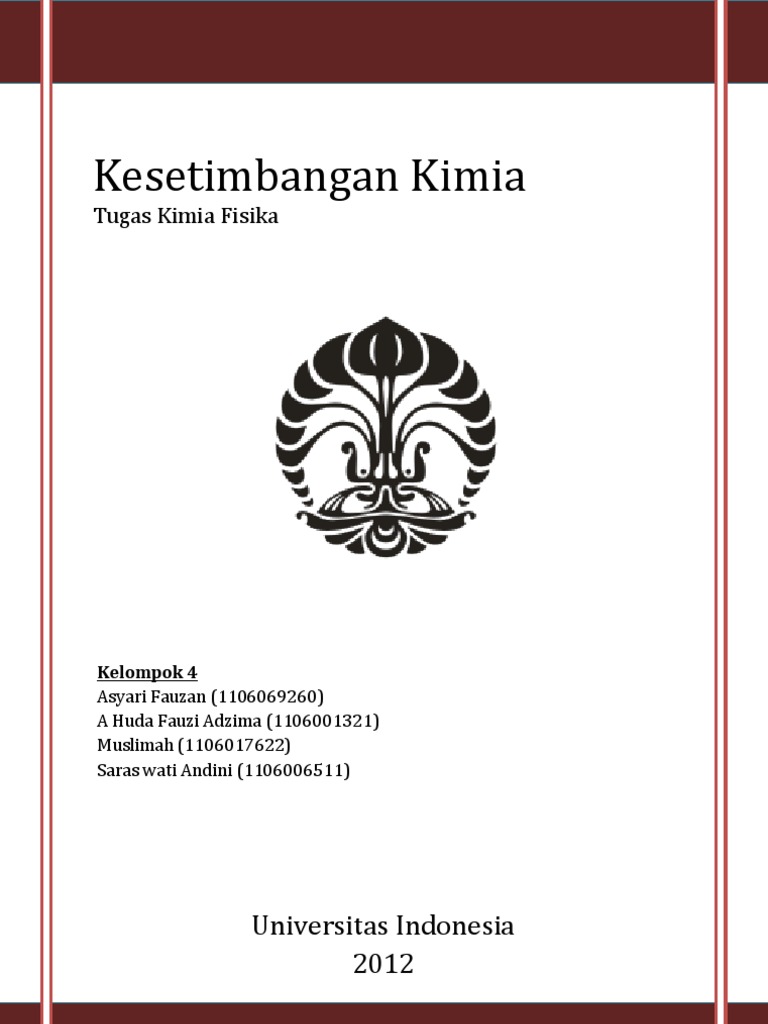 Cover MAKALAH Kimfis | PDF