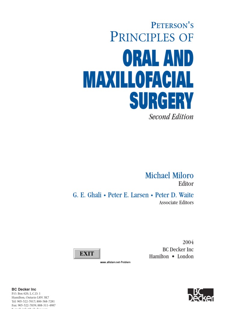 Peterson's Principles of Oral Surgery | PDF