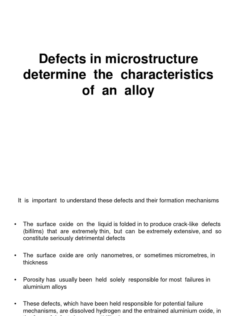 Defects of HPDC With Bifilm | PDF | Casting (Metalworking) | Oxide